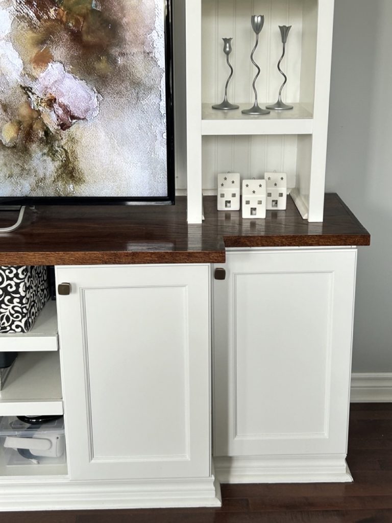 DIY Wall Unit idea: a stylish Family Room Storage Solution - Pelow ...